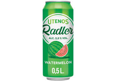 Alaus kokteilis UTENOS RADLER, arbūzų skonio, 500 ml | BARBORA