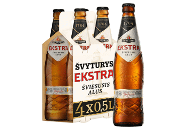 Šviesusis alus ŠVYTURYS EKSTRA, 4 vnt., 2 l | BARBORA