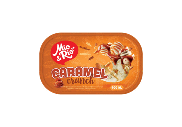 Vaniliniai ledai MIO&RIO su karamele ir migdolais, 510 g | BARBORA