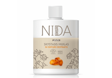 Skystasis muilas NIDA su gintaro ekstraktu, papildymas, 500 ml | BARBORA