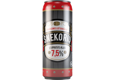 Šviesusis stiprus ŠNEKORIŲ alus, 500 ml | BARBORA