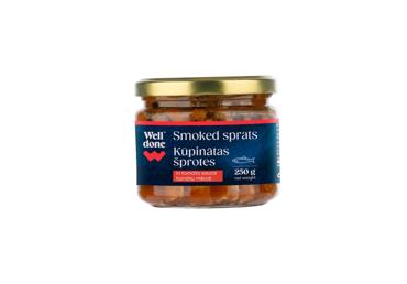 Rūkyti šprotai pomidorų padaže WELL DONE, 250 g | BARBORA