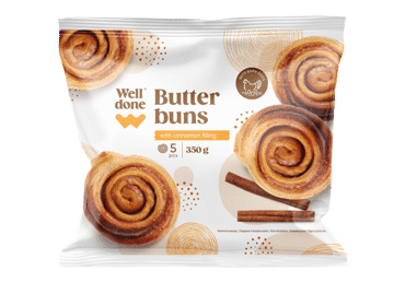 Šaldytos bandelės WELL DONE su cinamonu, 350 g | BARBORA