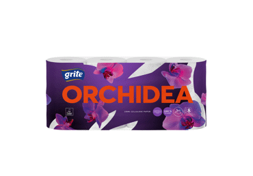 Tualetinis popierius GRITE ORCHIDEA (3 sluoksnių), 8 vnt. | BARBORA