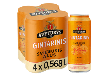 Alus ŠVYTURYS GINTARINIS, 4 vnt., 2272 ml | BARBORA