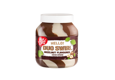 Lazdynų riešutų skonio kakavos kremas MIO&RIO DUO, 350 g | BARBORA