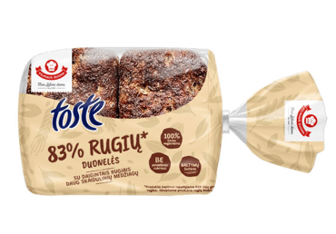 Duonelės iš 83 % rugių TOSTE, 240 g | BARBORA