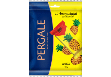 ANANASINIAI vafliniai saldainiai PERGALĖ, 130 g | BARBORA