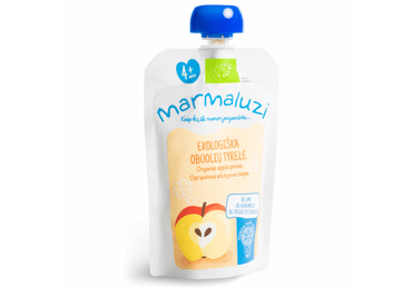 Ekologiška obuolių tyrelė MARMALUZI (nuo 4 mėn.), 90 g | BARBORA