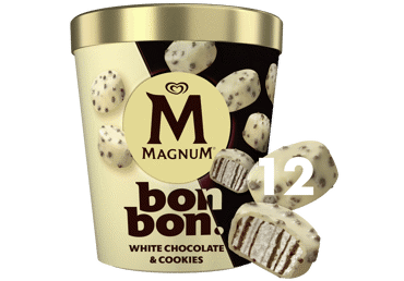 Valgomieji ledai MAGNUM WHITE CHOCO&COOKIE, 168 g | BARBORA