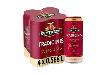 Šviesusis ŠVYTURIO TRADICINIS alus, 4 vnt., 2272 ml | BARBORA