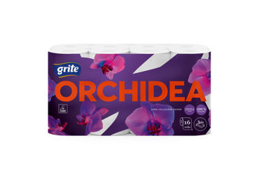 Tualetinis popierius GRITE Orchidea 16 ritinėlių, 3 sluoksniai | BARBORA