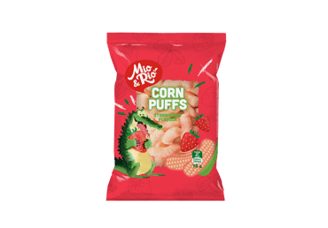 Kukurūzų traškučiai MIO&RIO, braškių skonio, 70 g | BARBORA