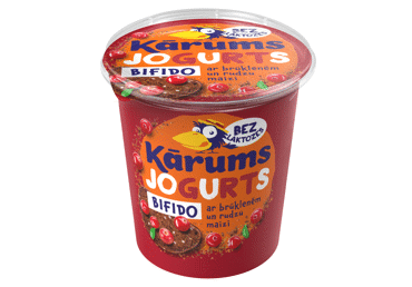 Valgomasis jogurtas su bruknėmis KARUMS, 2,6 %, 350 g | BARBORA