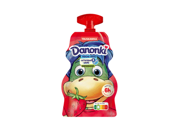 Valgomasis jogurtas DANONKI, braškių skonio, 2,2 % rieb., 70 g | BARBORA