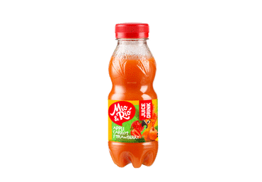Obuolių, morkų, braškių sulčių gėrimas MIO&RIO, 300 ml | BARBORA
