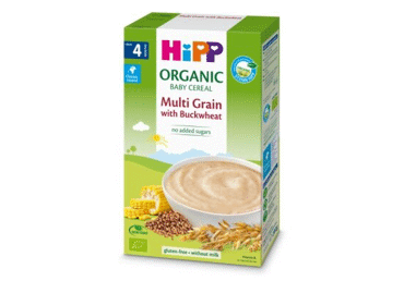 Ekologiška įvairių grūdų košė HIPP su grikiais (nuo 4 mėn.), 200 g | BARBORA