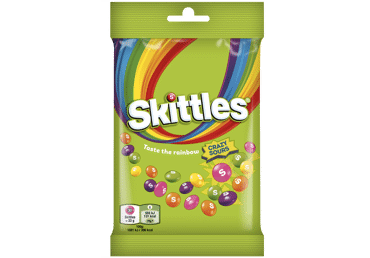 Kramtomieji saldainiai SKITTLES CRAZY SOURS, 95 g | BARBORA