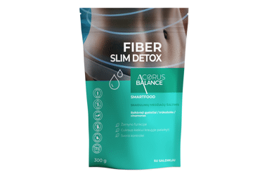 Milteliai ACORUS BALANCE FIBER SLIM DETOX, 300 g | BARBORA