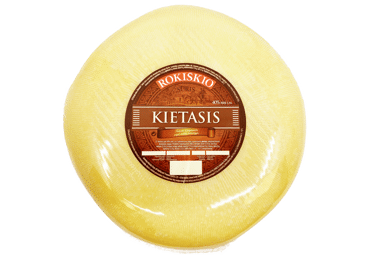 Kietasis ROKIŠKIO sūris, 40 % rieb. s. m., 1 kg | BARBORA