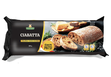 Šaldyta tamsi čiabata LIETUVOS KEPĖJAS, 300 g | BARBORA