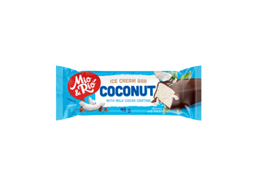 Valgomieji ledai su kakaviniu glaistu MIO&RIO, kokosų skonio, 46 g ...