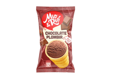 Šokoladinis plombyras MIO & RIO su šokolado gabaliukais, 65 g | BARBORA