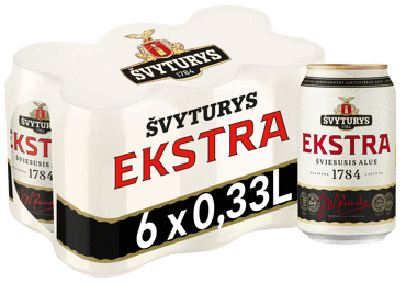 Šviesusis alus ŠVYTURYS EKSTRA, 6 vnt., 1980 ml | BARBORA