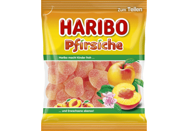 Guminukai HARIBO PEACHES, 175 g | BARBORA