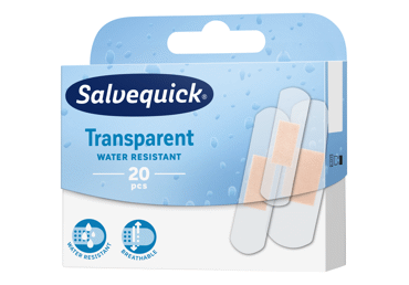 Pleistrai SALVEQUICK TRANSPARENT, N20, 20 vnt. | BARBORA