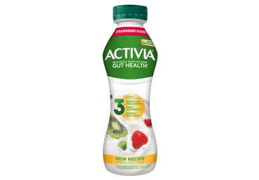 Geriam. jogurtas ACTIVIA su braškėmis, kiviais, 1,6 % rieb., 300 g ...