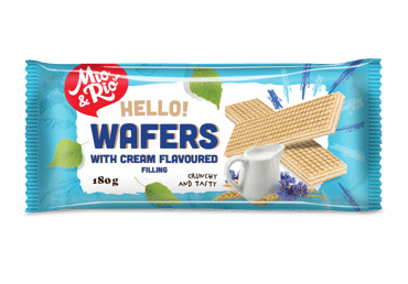 Vafliai MIO&RIO su pieno skonio kremo įdaru, 180 g, 180 g | BARBORA